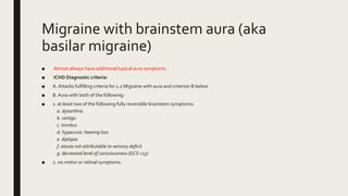Migraine Aura | PPTX