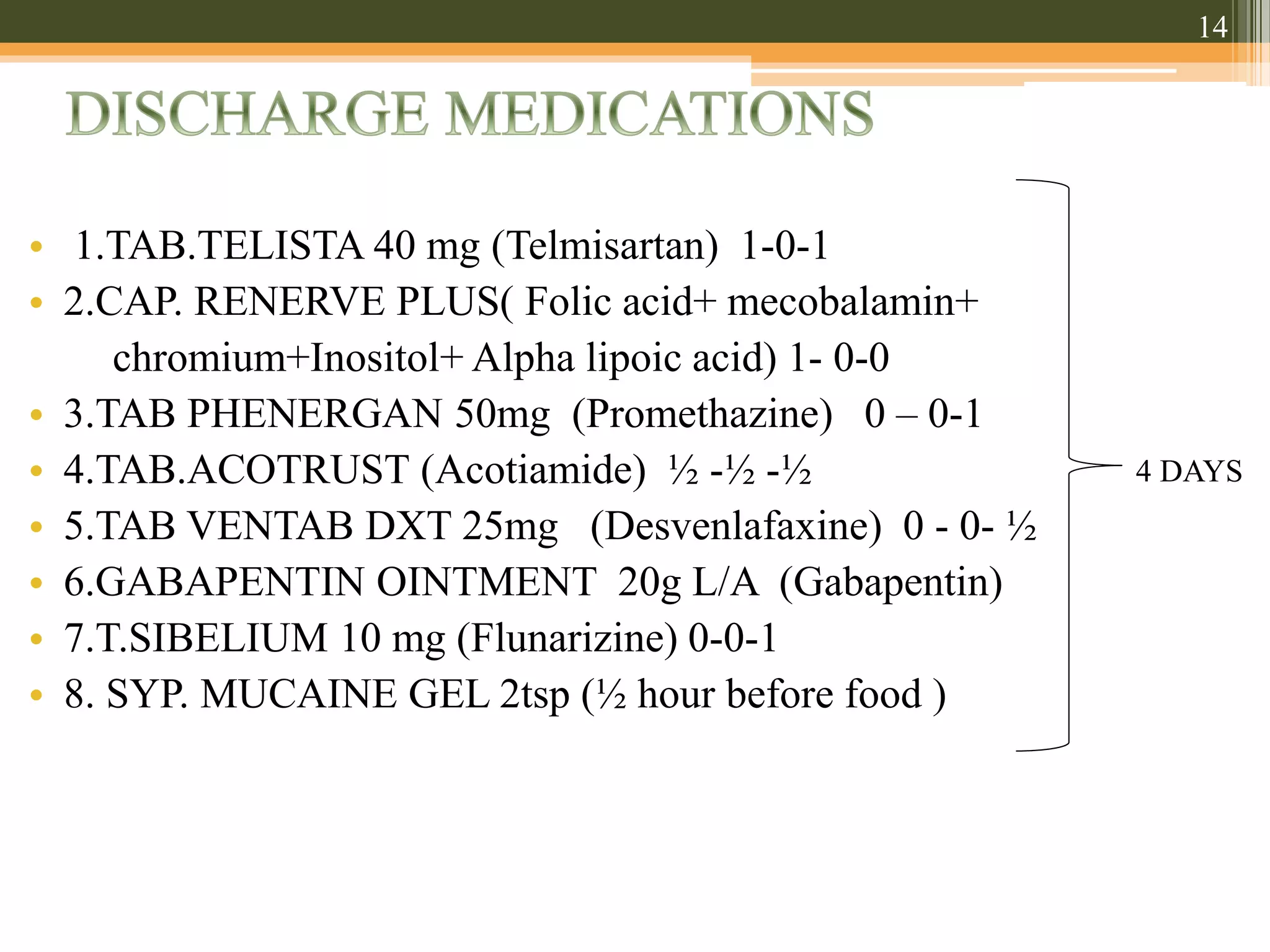 Migraine case Presentation SOAP format for PharmD students | PPTX