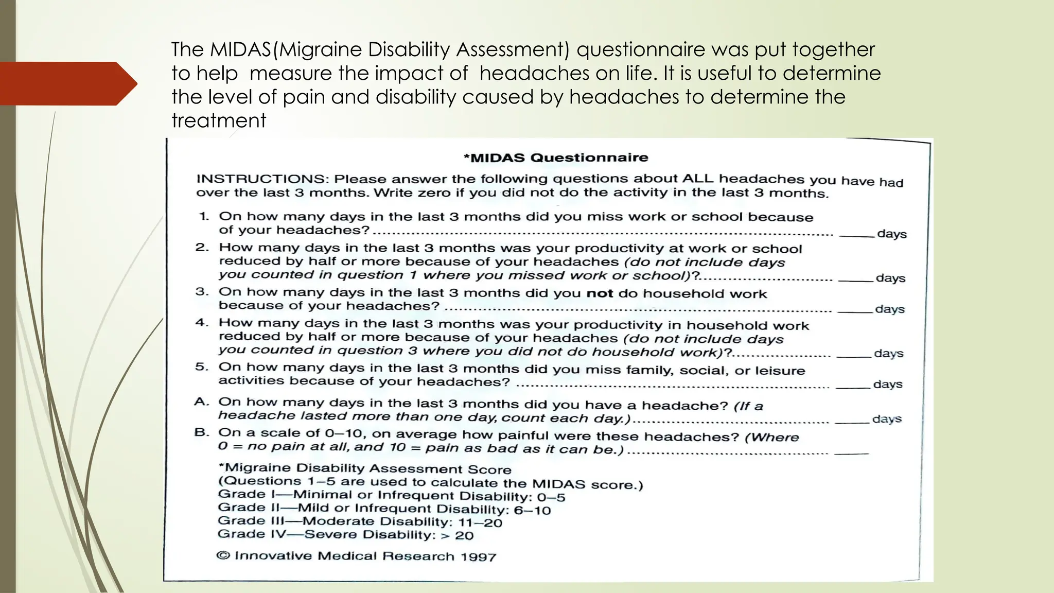Migraine clinical presentation with hom management | PPTX