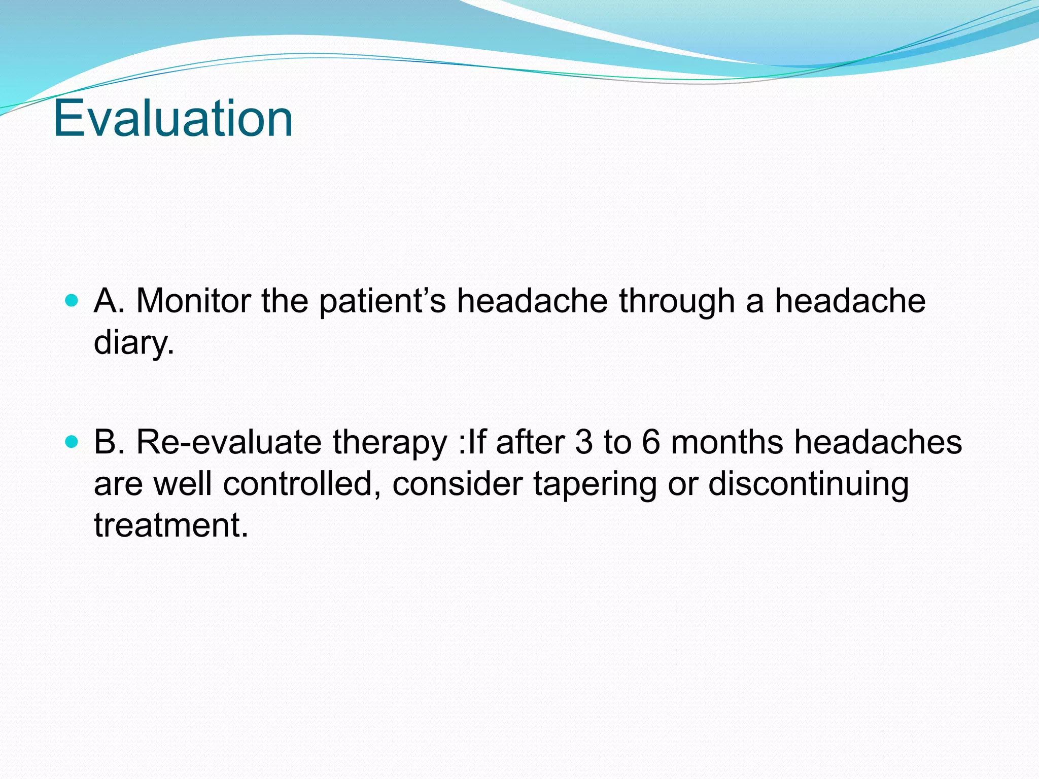 Migraine guidelines | PPTX