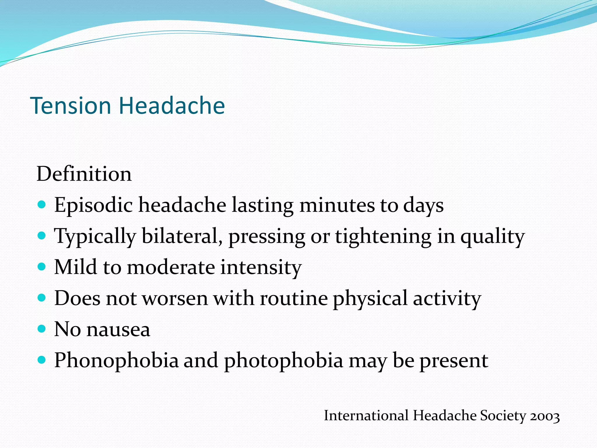 Migraine headache presentation resident | PPTX