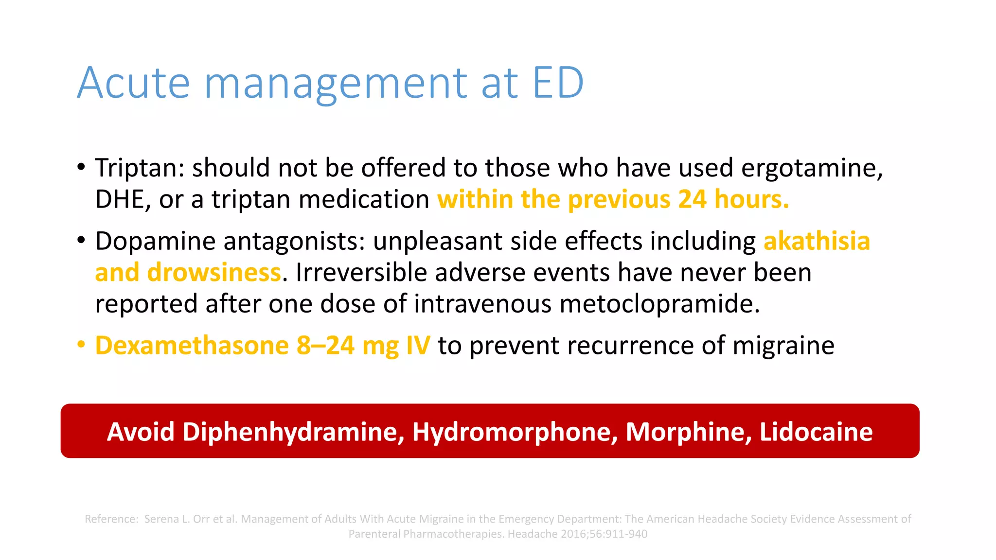 Migraine pathophysiology, diagnosis and treatments | PPTX | Brain and ...