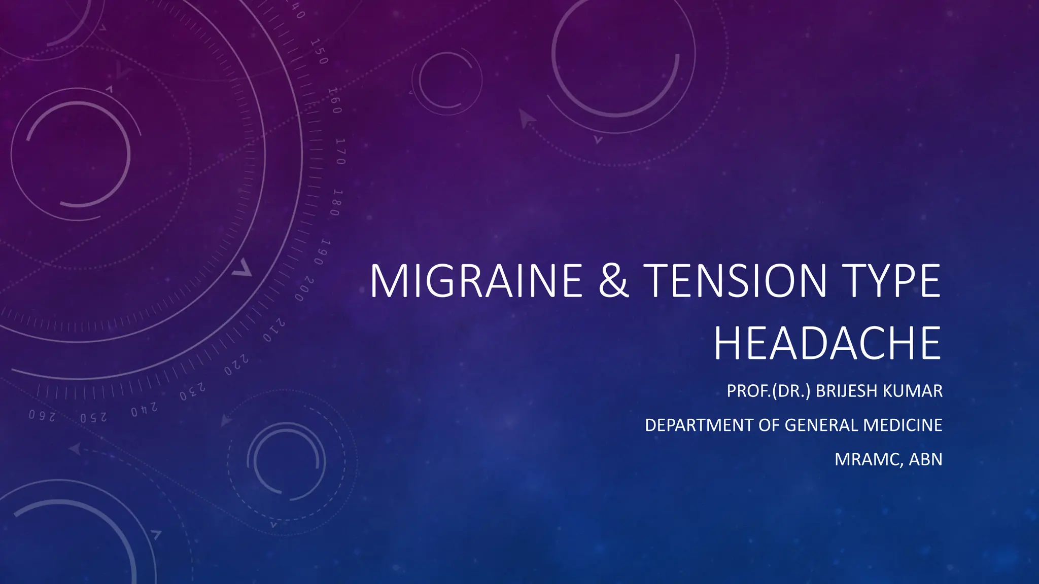 Migraine & Tension type headache.pptx pppttt | PPTX