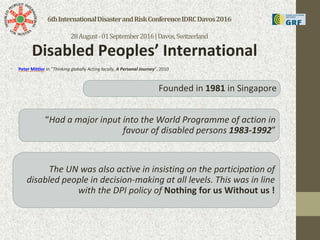 Migrants, Asylum Seekers and Refugees with Disabilities in the Context ...