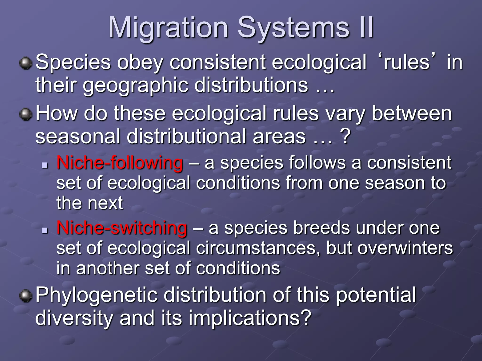 Time-specific Niche Modeling Applications | PPT