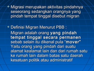 Migrasi | PPT