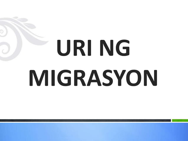 MIGRASYON | PPTX