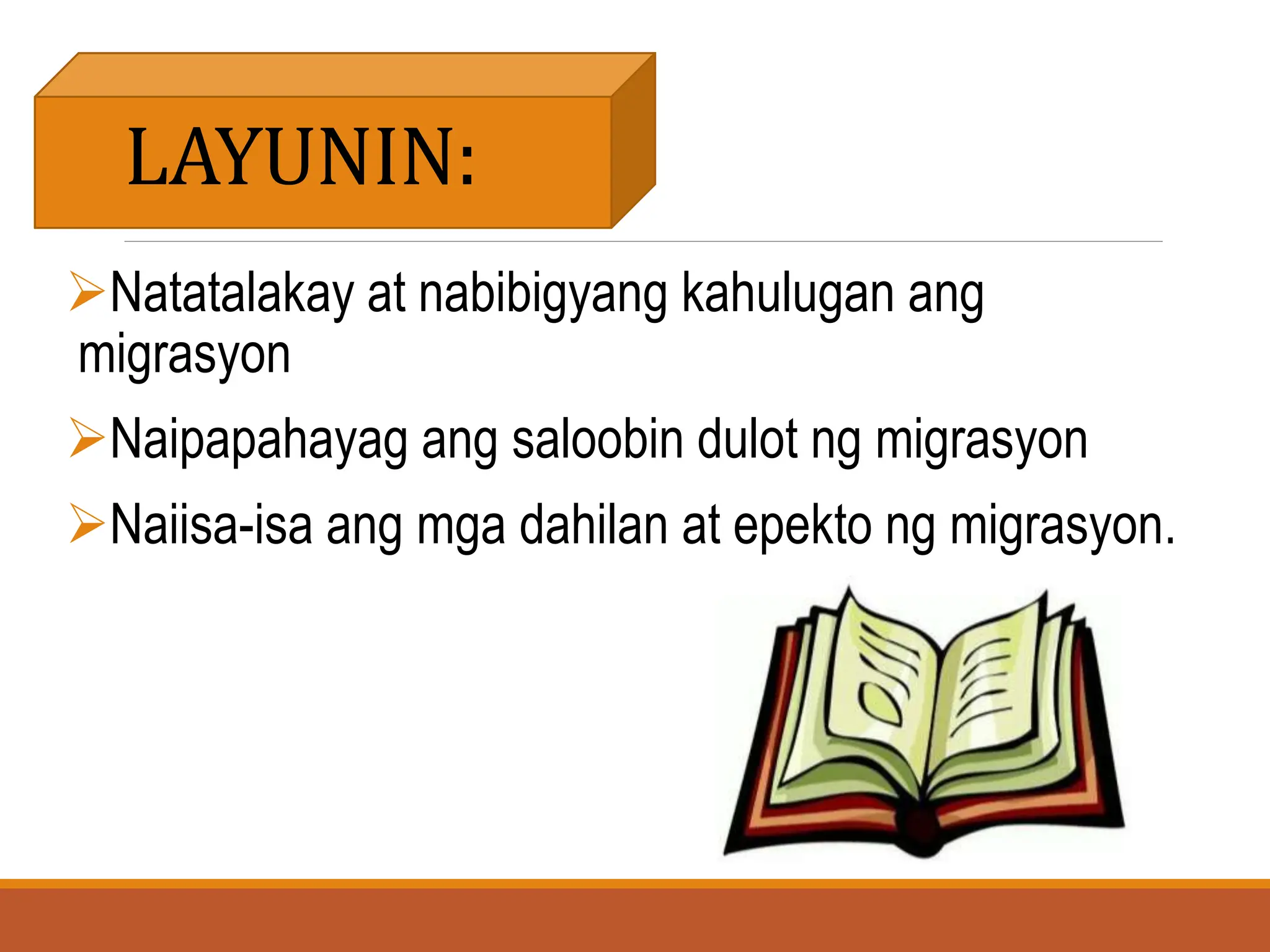 Migrasyon - Classroom Observation Presentation | PPT