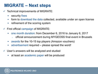 MIGRATE: MIGRation pATterns in Europe | PDF