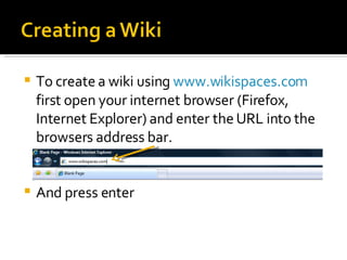 Creating a Wiki | PPT