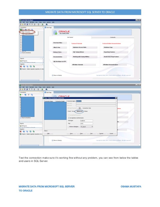 Migrate Data From Sql Server To Oracle Using Sql Developer