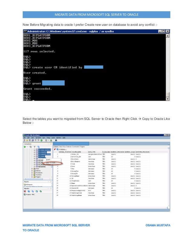 Migrate Data From Sql Server To Oracle Using Sql Developer