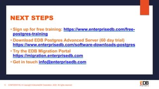 No Time to Waste: Migrate from Oracle to EDB Postgres in Minutes | PPT