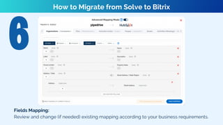 Migrate from Solve to Bitrix | PPT
