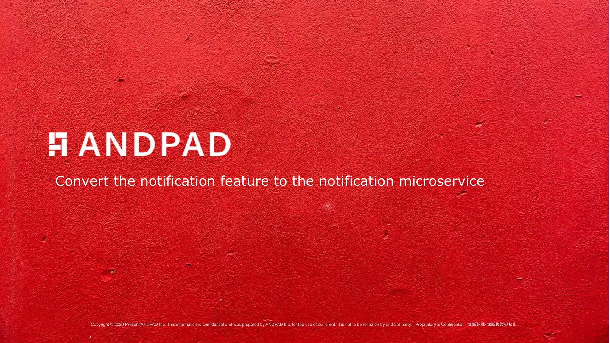 Convert the notification feature to the notification microservice | PPT
