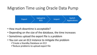 Migrate Oracle database to Amazon RDS | PPTX