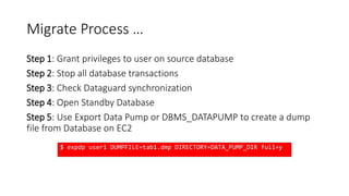 Migrate Oracle database to Amazon RDS | PPTX