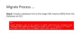 Migrate Oracle database to Amazon RDS | PPTX