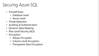 Migrate SQL Server 2008 R2 to Azure Cloud | PPT
