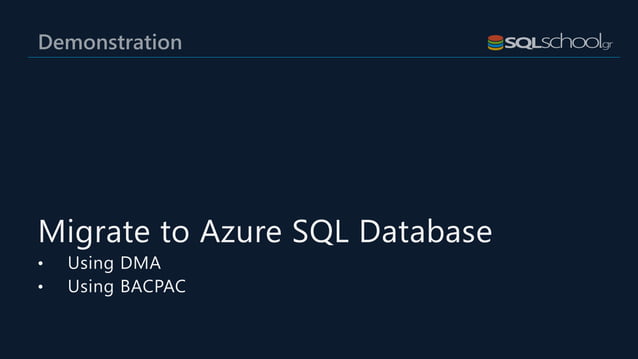 Migrate SQL Workloads to Azure | PPT