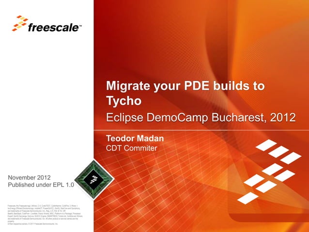 Migrating from PDE to Tycho builds | PPT