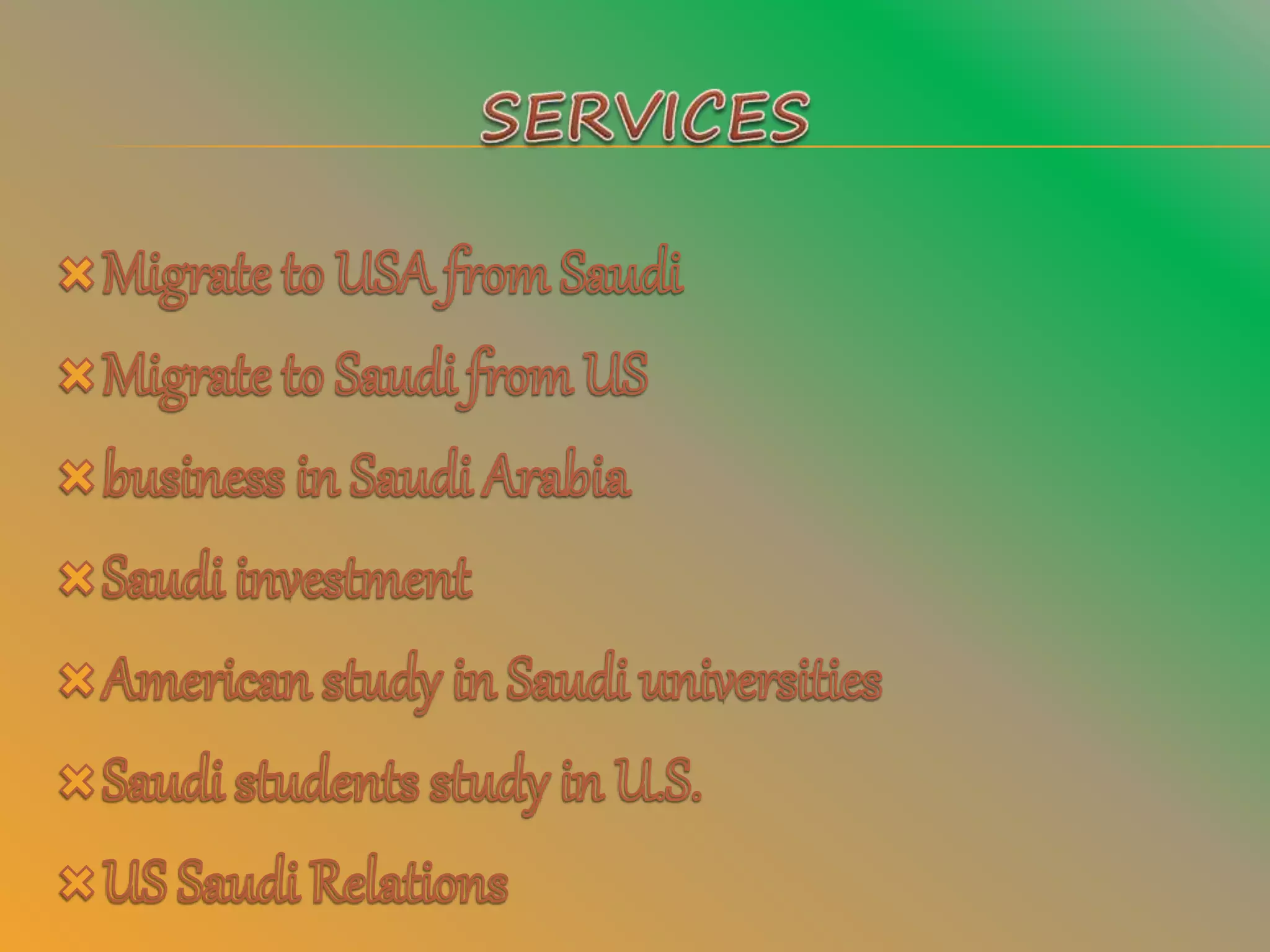 The Saudi US relationship | PPTX
