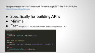 Migrating from monolithic rails | PPTX | Programming Languages | Computing