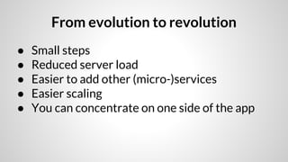 Migrating from monolithic rails | PPTX | Programming Languages | Computing