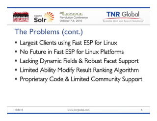 Migration from FAST ESP to Solr | PPT