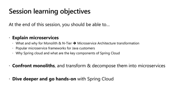 Migrating Monoliths to Microservices -- M3 Migrating Monoliths to Microservices -- M3