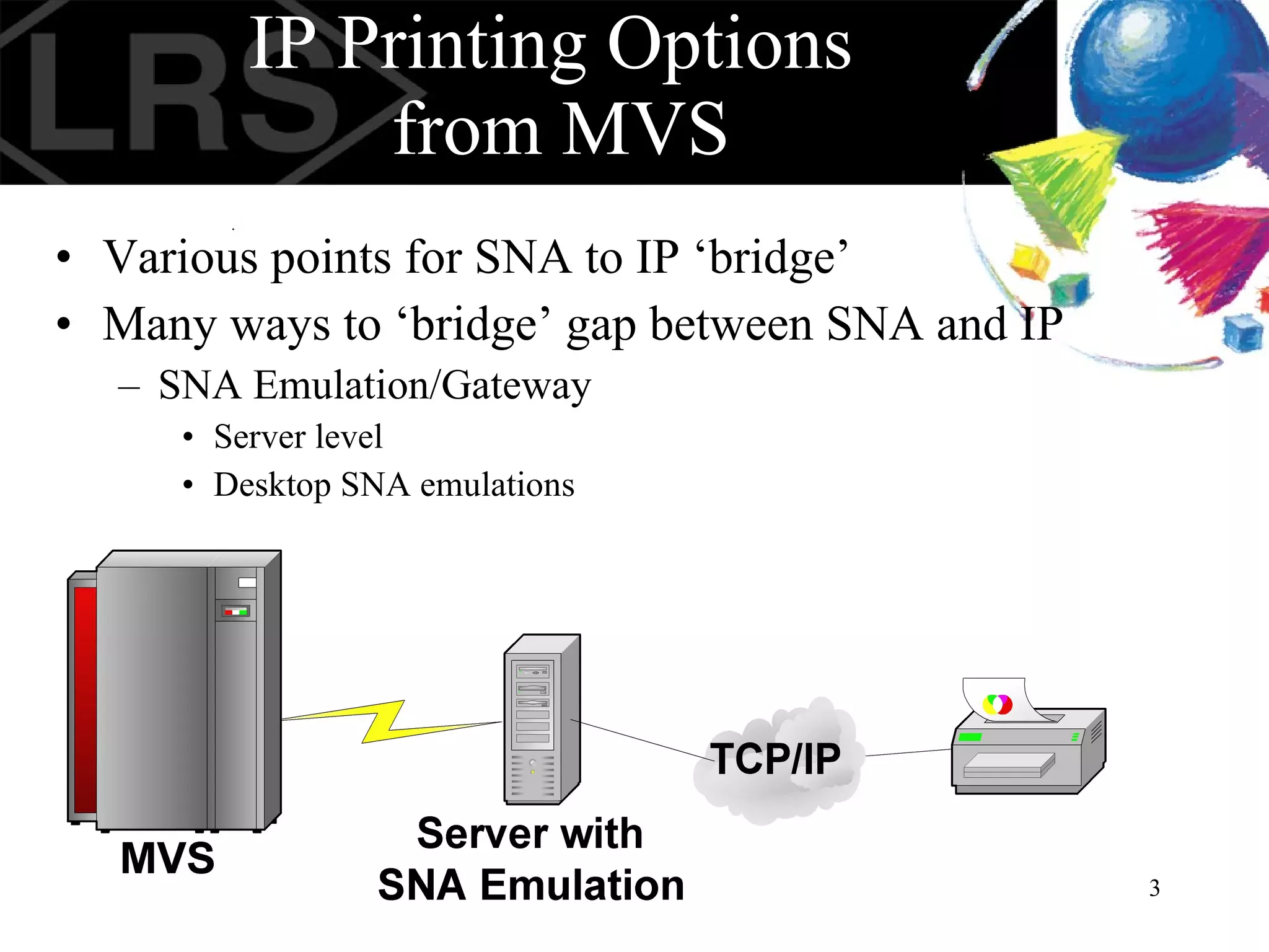 Migrating Printing from SNA to TCP/IP | PPT
