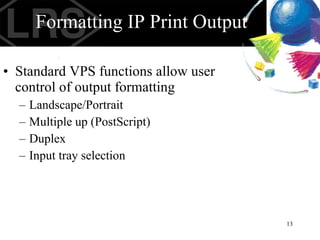 Migrating Printing from SNA to TCP/IP | PPT