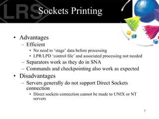 Migrating Printing from SNA to TCP/IP | PPT