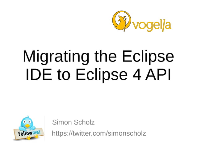 Migrating the-eclipse-ide-to-eclipse-4-api | ODP | Programming Languages | Computing