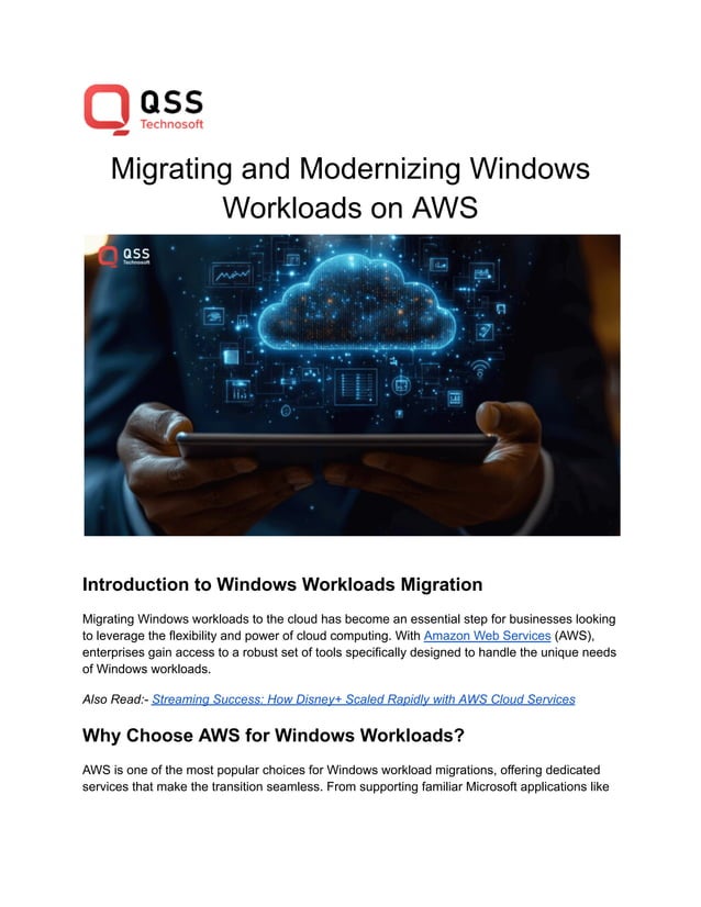 Migrating And Modernizing Windows Workloads On Awspdf