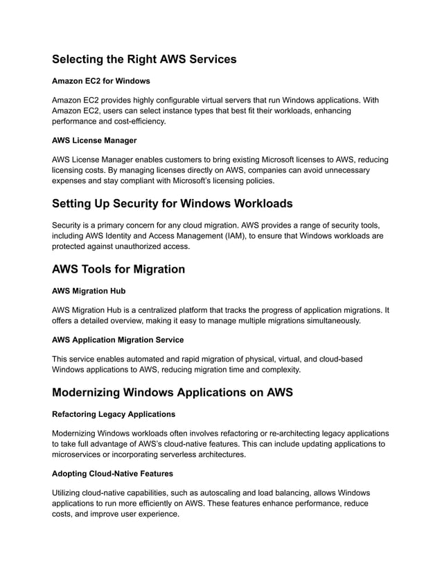 Migrating and Modernizing Windows Workloads on AWS.pdf Migrating and Modernizing Windows Workloads on AWS.pdf