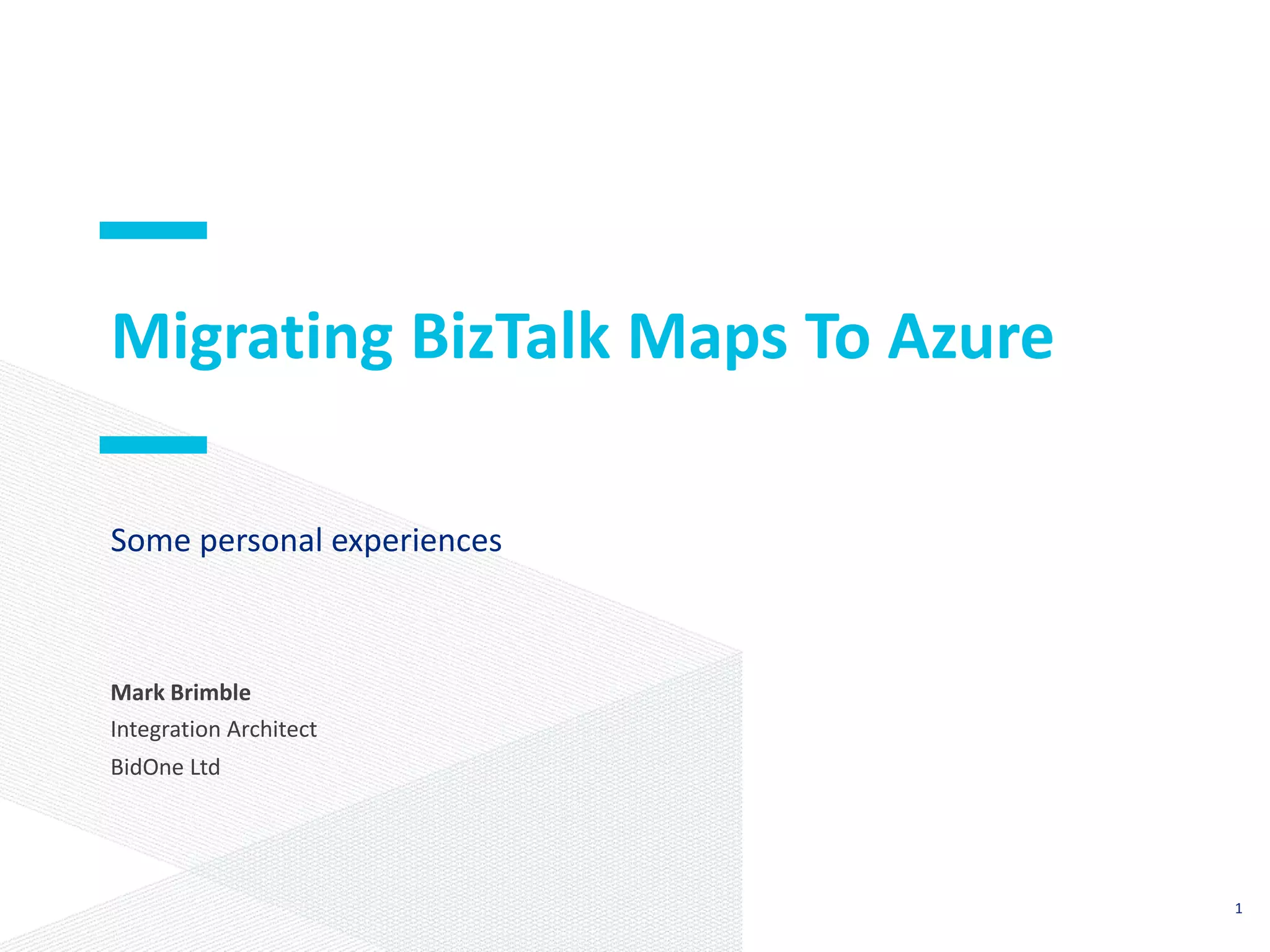 Migrating BizTalk Solutions to Azure: Mapping Messages | Integration ...