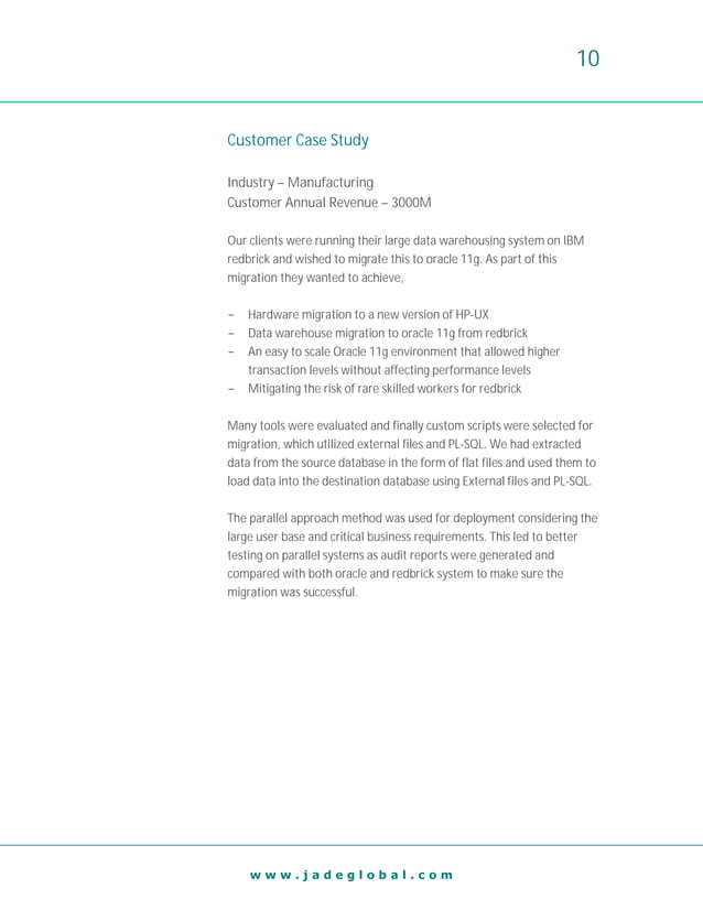 Migrating Data Warehouse Solutions from Oracle to non-Oracle Databases ... Migrating Data Warehouse Solutions from Oracle to non-Oracle Databases ...