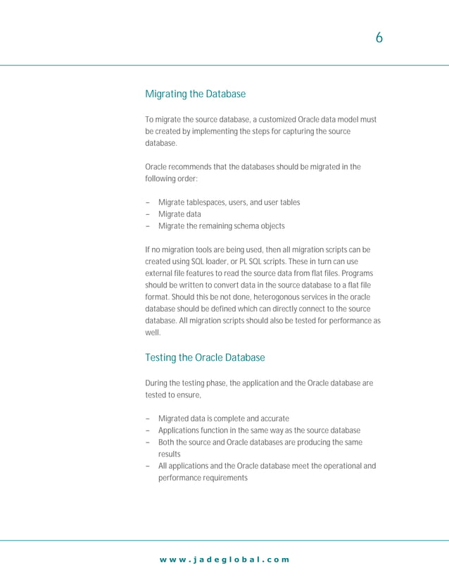 Migrating Data Warehouse Solutions from Oracle to non-Oracle Databases ... Migrating Data Warehouse Solutions from Oracle to non-Oracle Databases ...