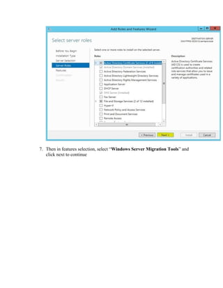 Migrating dhcp from windows server 2003 to 2012 r2 | PDF