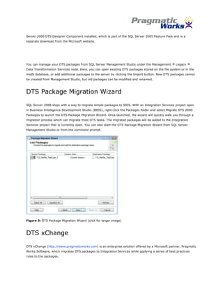 Migrating DTS to SSIS | PDF