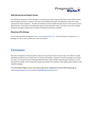 Migrating DTS to SSIS | PDF