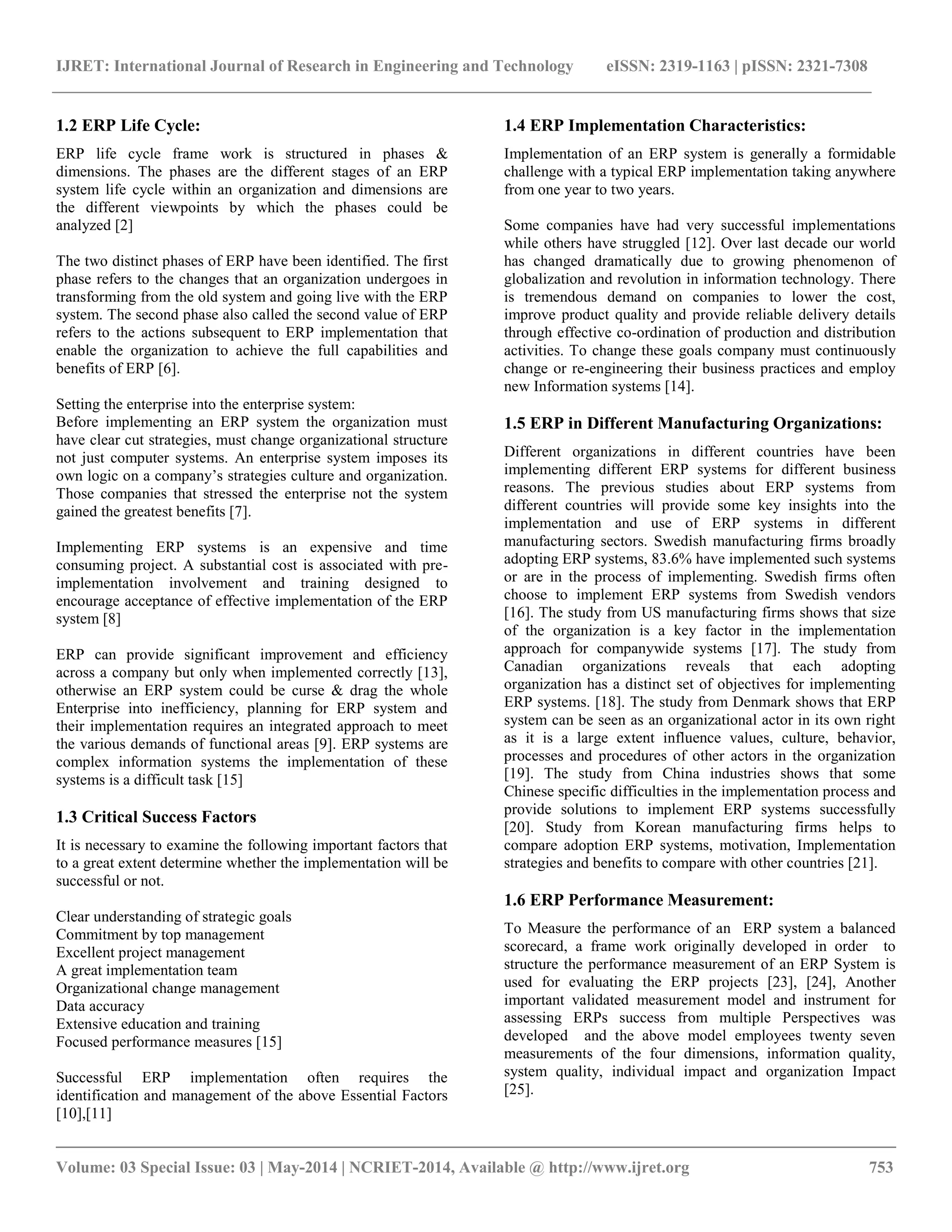 Migrating from a legacy enterprise resource planning (erp) system to a new erp system a case ...