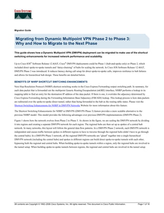 Migrating from dynamic multipoint vpn phase 2 to phase 3 | PDF