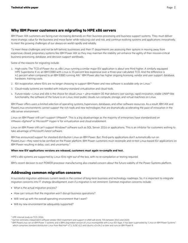 Migrating from ibm to hpe | PDF