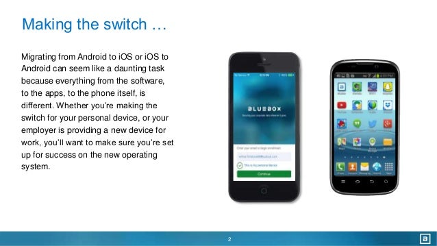Migrating From Android To Ios Or Ios To Android