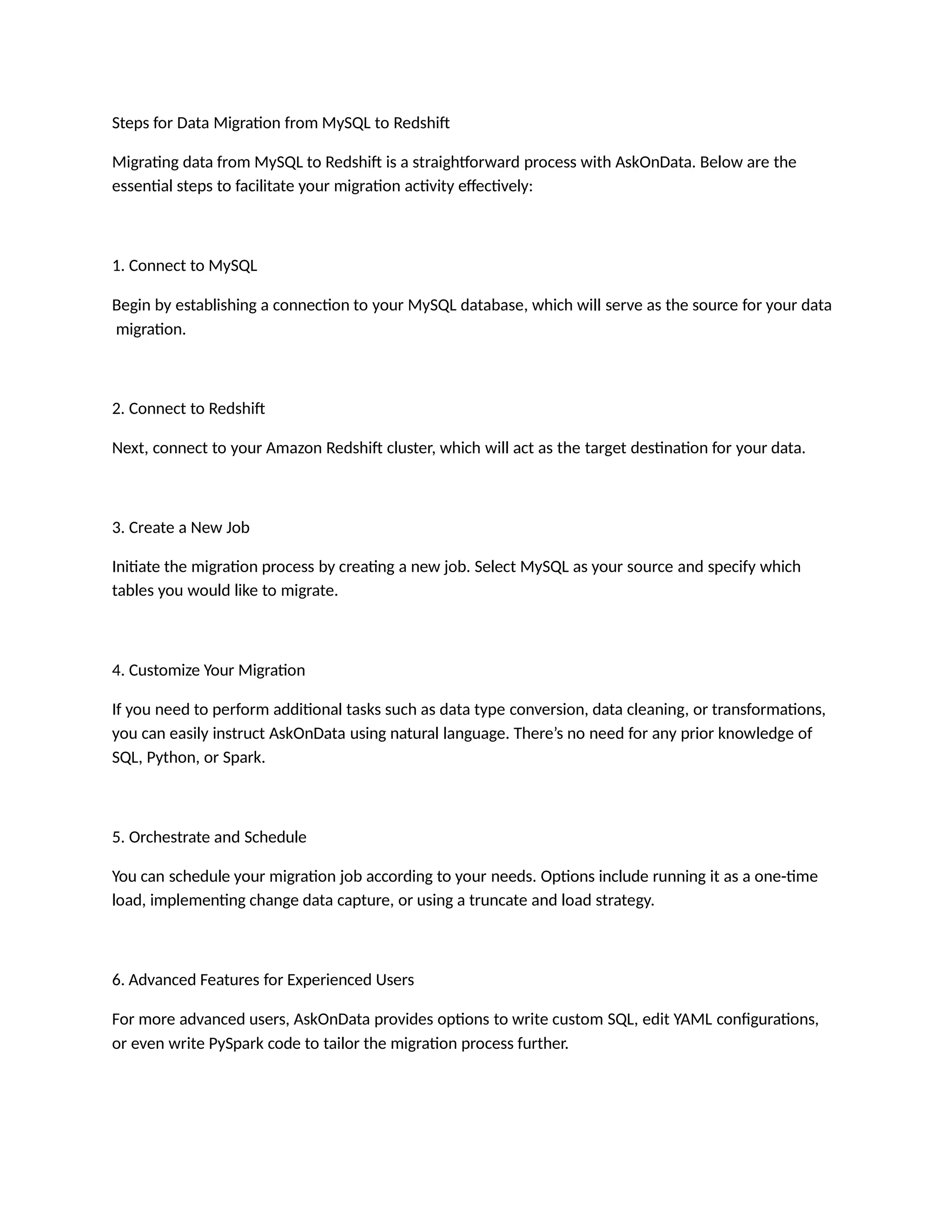 Migrating from MySQL to Redshift A Step-by-Step Handbook.pptx