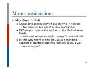 Migrating from OSPF to IS-IS by Philip Smith | PPT