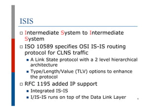Migrating from OSPF to IS-IS by Philip Smith | PPT
