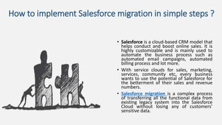 MIGRATING INTO BETTER PROSPECTS WITH SALESFORCE | PPTX